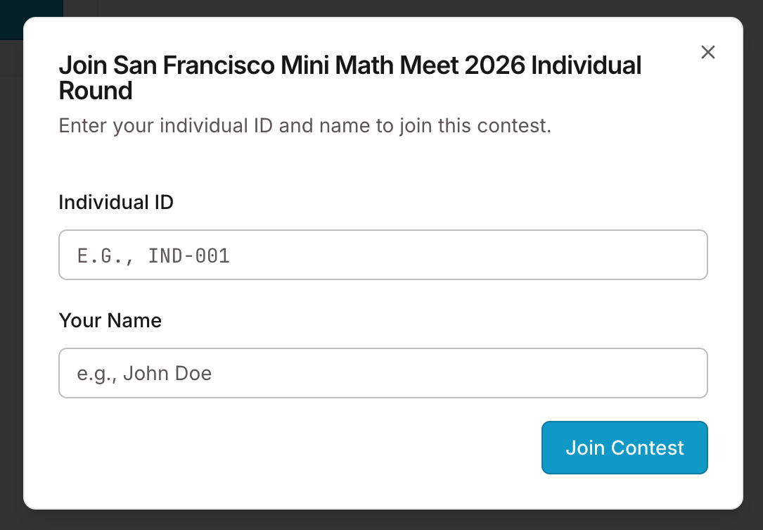 San Francisco Math Open - Spreading the Joy of Mathematics